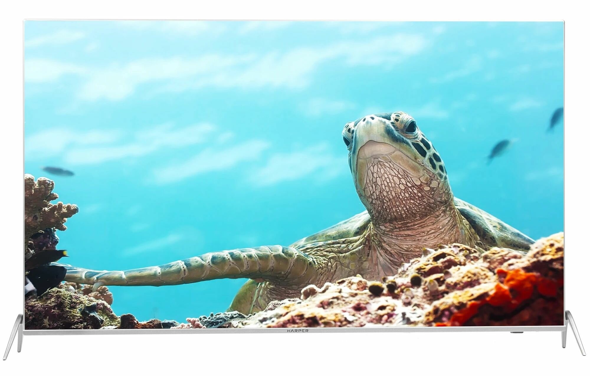 55" (139 см) Телевизор Harper 55Q850TS, черный