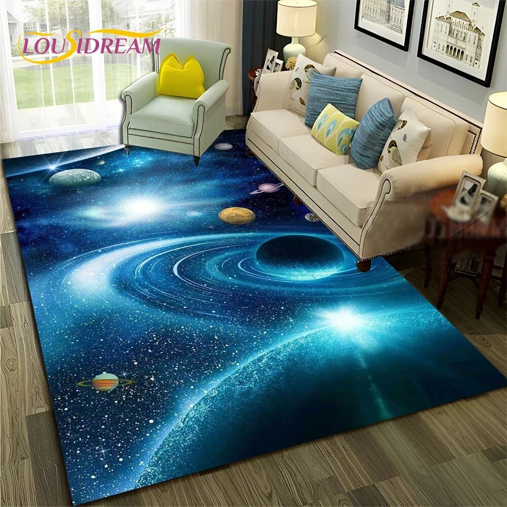 Коврик 3D Galaxy Planet Star, 60x90cm, Цвет 26