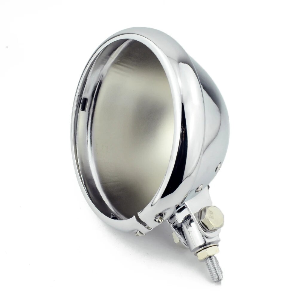 5 3/4 "круглый мотоцикл 5,75 дюймов светодиодный корпус для крепления фар ведро Серебряный, Chrome