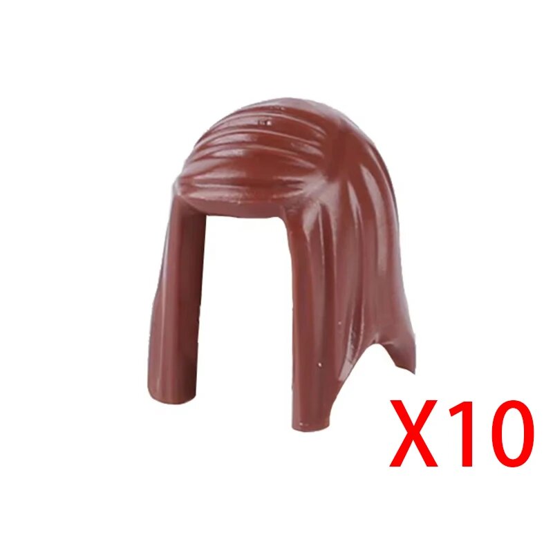 Мини-блоки для волос, цвет слива, X10