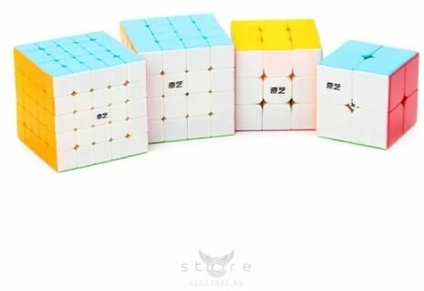 Подарочный набор Кубик Рубика QiYi MoFangGe 2x2 - 5x5 SET v2 / Головоломка