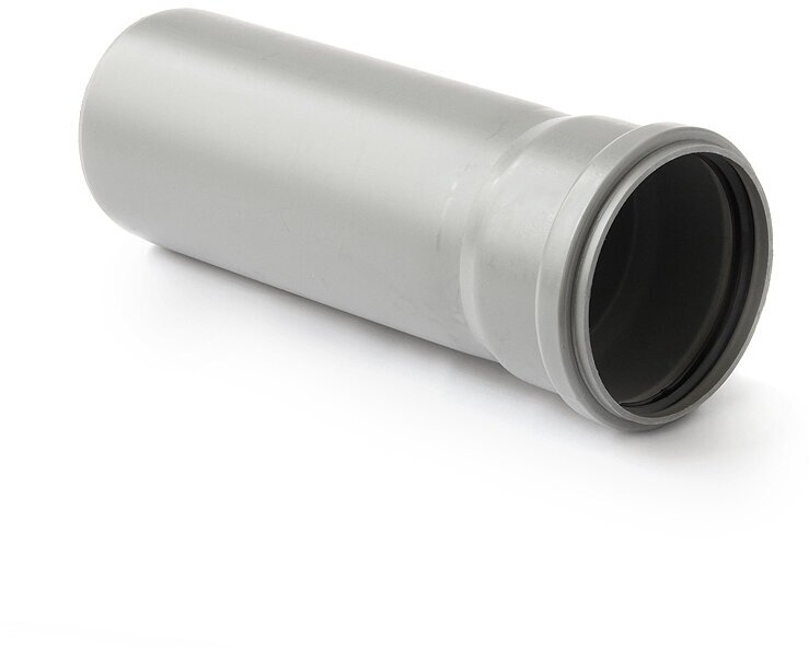 Труба канализационная PRO AQUA диаметр 110 мм, длина 150 мм, полипропилен, однораструбная, цвет серая