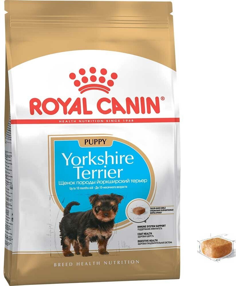 Сухой корм royal canin для щенков породы йоркширский терьер breed health nutrition yorkshire terrier puppy 1,5кг