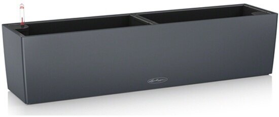 Кашпо с автополивом Lechuza BALCONERA Color 80 All-in-One Set, серый