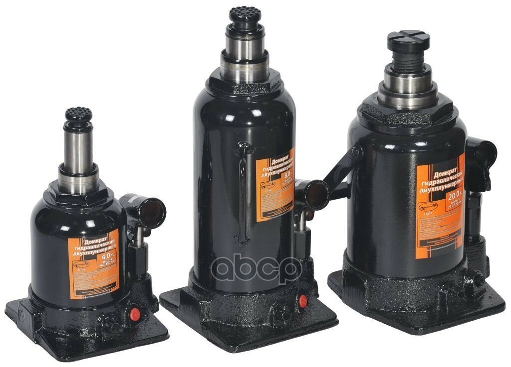 Домкрат 4т 2-х плунжерный 160-330мм Авто Дело 43104 АвтоDело арт. 43104