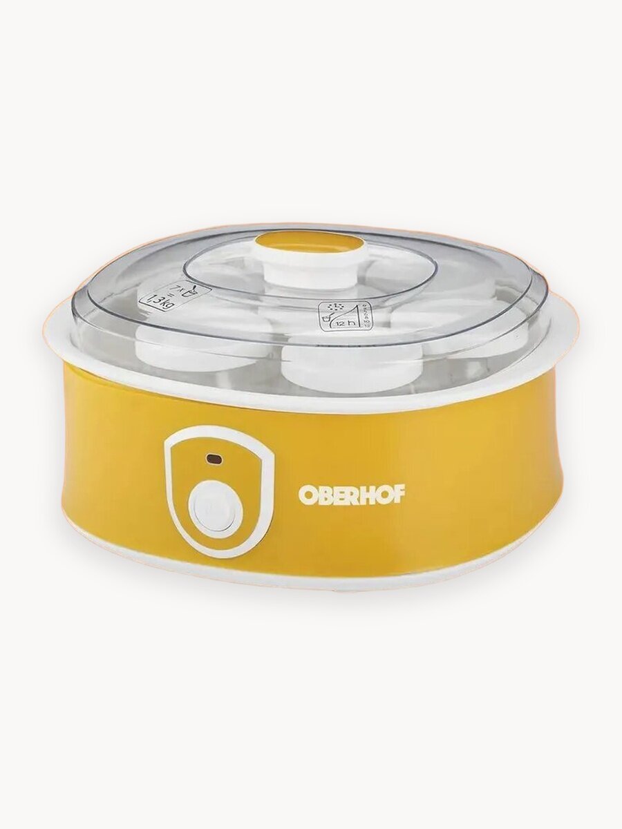 Йогуртница с таймером для приготовления термостатного йогурта, кефира , сметаны ,7 стеклянных баночек, Oberhof Milchmdchen W-07