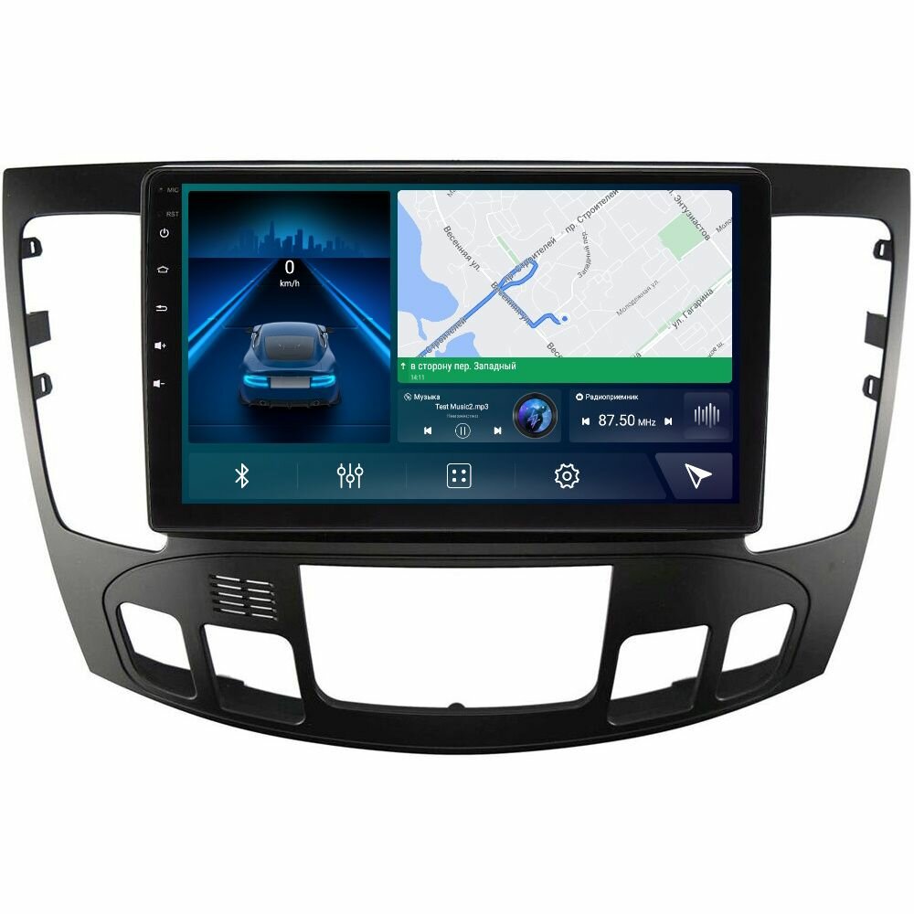 Магнитола CRS-300 Хендай Соната 5 (авто с климат контролем) Hyundai Sonata NF 2008-2010 - Android 13 - Процессор 8 ядер - Память 4+64Gb - Carplay - DSP 36 полос - 4G(Sim)