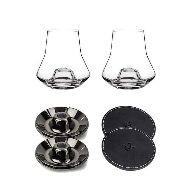 Peugeot Набор для дегустации виски из 2-х стеклянных бокалов с подставкой Duo 380 мл прозрачный (266196)