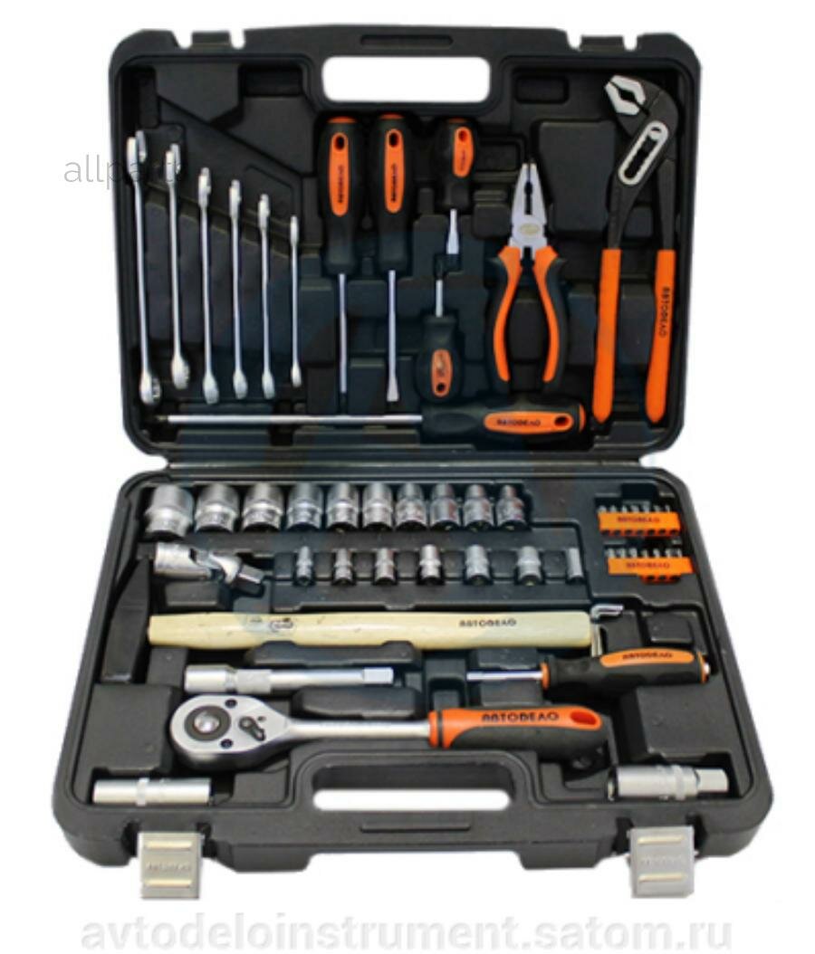 Автодело 39856 Набор инструмента 1/2DR 1/4DR АвтоDело 39856