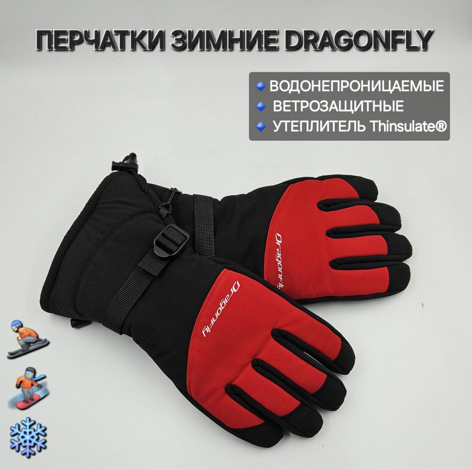 Перчатки горнолыжные DRAGONFLY MOUNTAIN FREERIDE
