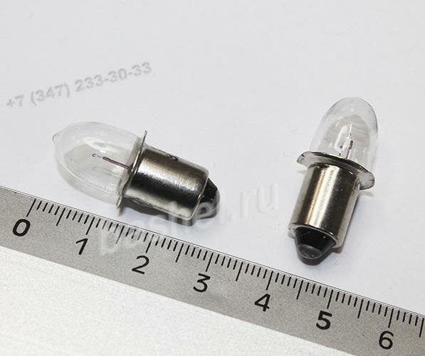 Лампа для фонаря крипт. 3,6В 0,75А P13.5s