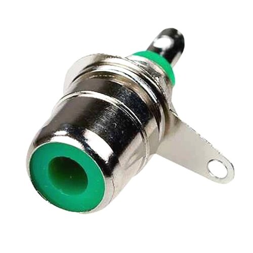 Гнездо RCA Premier 1-290 на корпус - зелёный