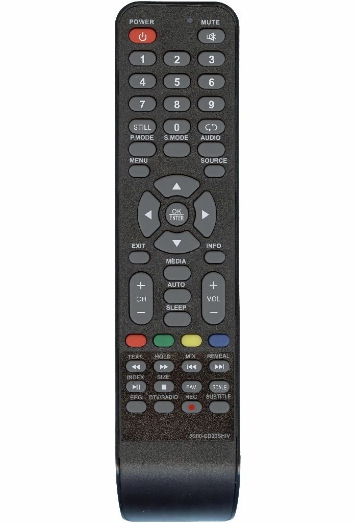 Пульт 2200-ED00SHIV для телевизора Shivaki Erisson Akai Prestigio Polar Polarline Hamber Lumus Nesons