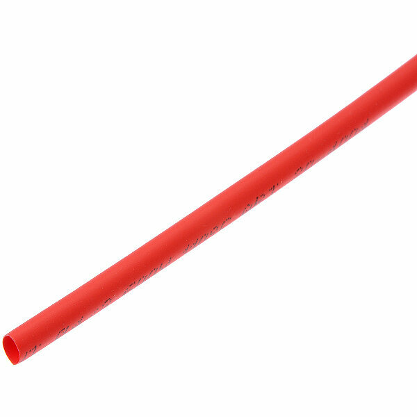 Трубка 20-4004 4/2мм термоусаживаемая красная L=1м (Rexant) (32 шт. в комплекте)