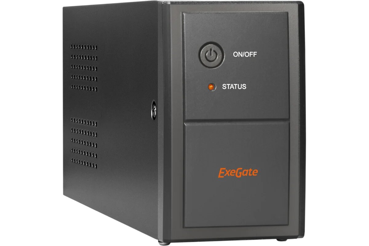 ExeGate Источник бесперебойного питания Power Back 2 евророзетки, Black 212516