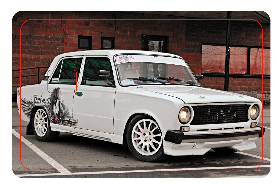 Наклейка на банковскую карту, стикер на карту, машина, копейка