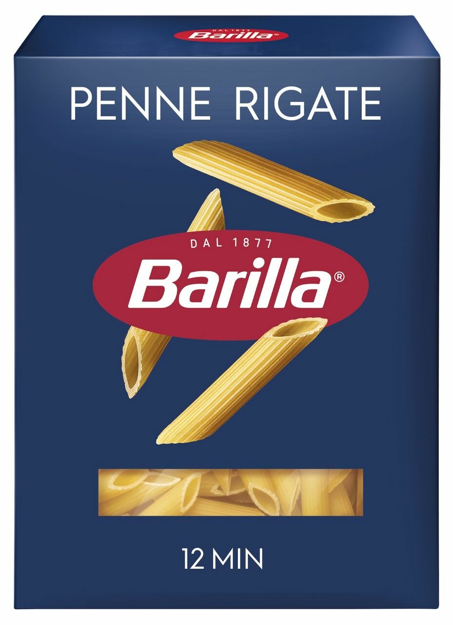 Макароны BARILLA Penne Rigate n.73 из твердых сортов пшеницы группа А высший сорт, 450г x 3 упаковки