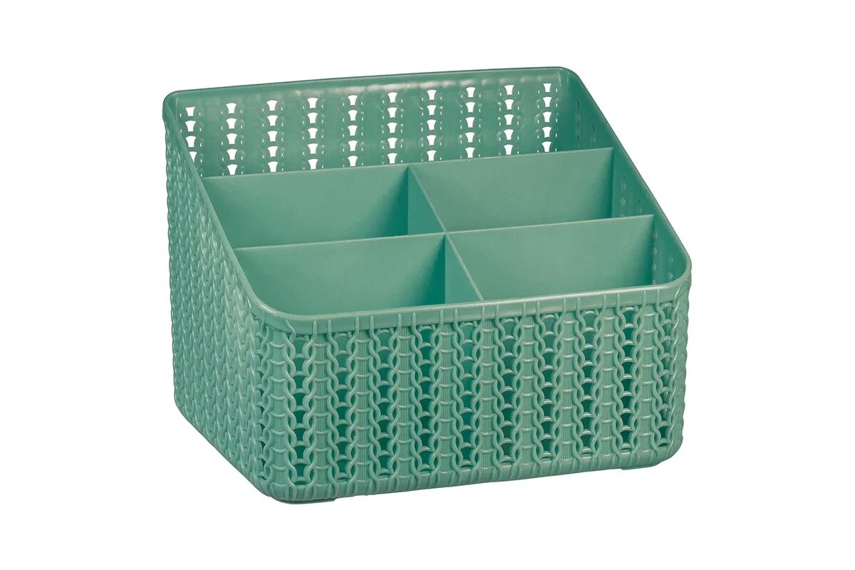 IDEA Органайзер для вязания 5 секций Фисташковый М 2383 Компактное хранение пряжи