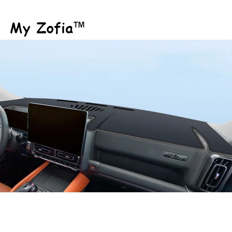 LHD для Haval H9 2nd 2024 2025 Новый H9 Автомобильная приборная панель Уникайте световой коврик Инструментальная платформа Настольный чехол Коврики Аксессуары с защитой от УФ-лучей Black-line B