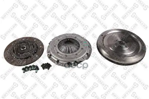 К-т сцепления с маховиком! одномассовым, замена двухм-го VW Golf/Bora/Sharan 1.9TDi 00> Stellox арт. 0701227SX
