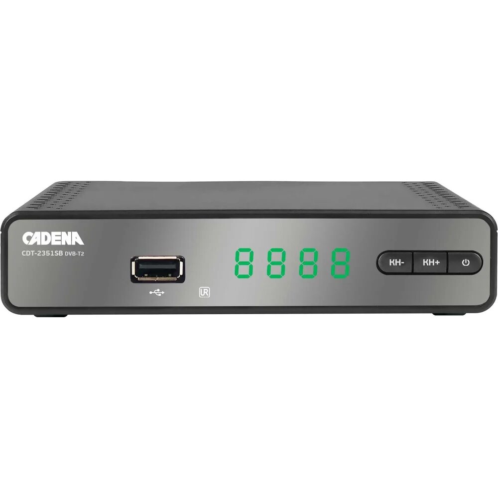 Цифровой эфирный приемник Cadena CDT-2351SB, с пультом ДУ, черный