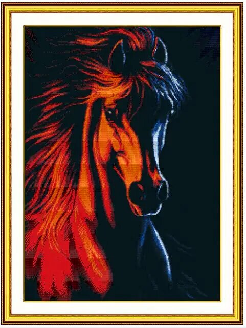 Набор для вышивки крестиком Joy Sunday, лошадь, цвет Horse 2