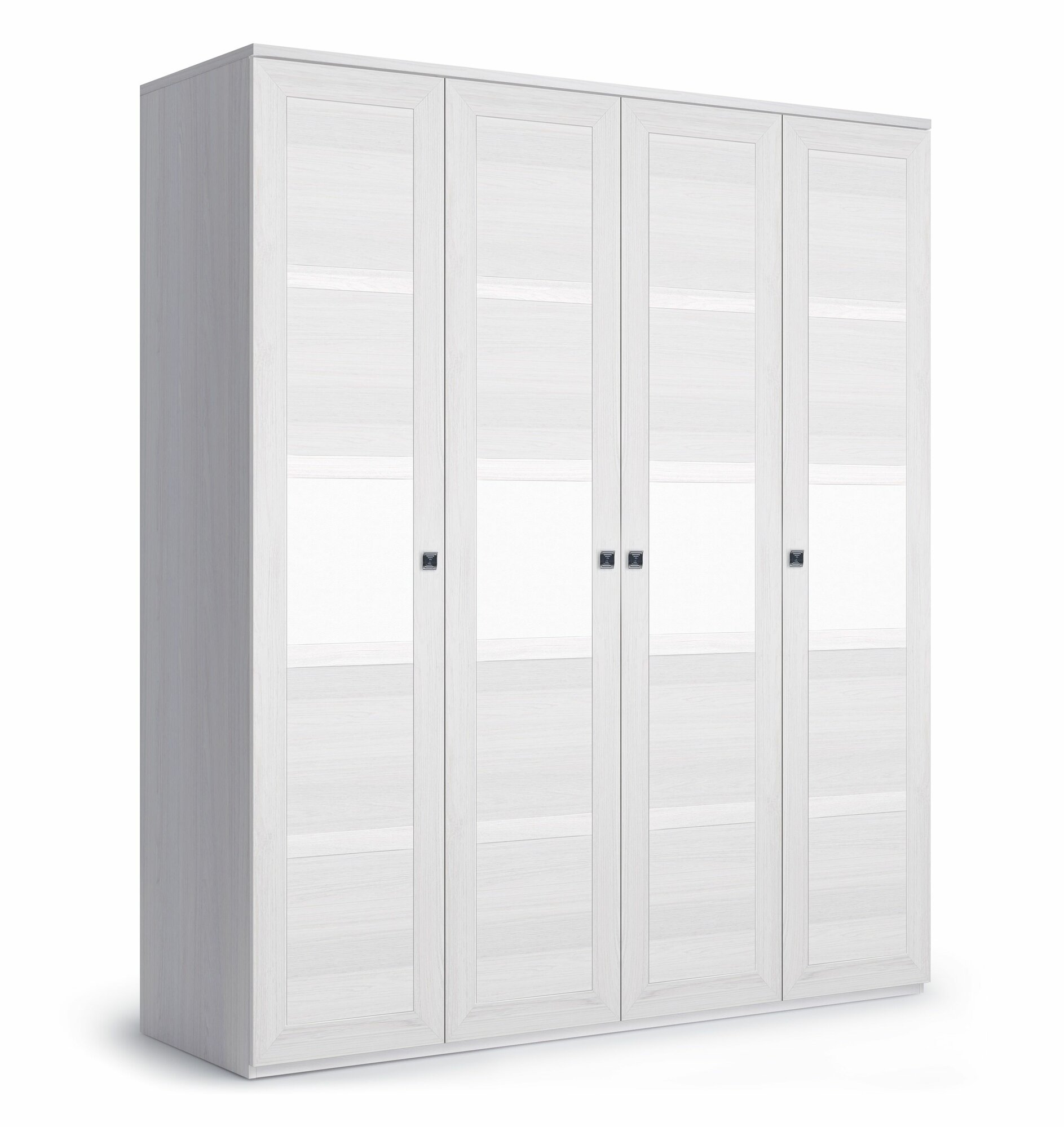 Парма НЕО шкаф 4-х дверный (корпус) Ясень анкор светлый + 4 глухих фасада (Кураж)