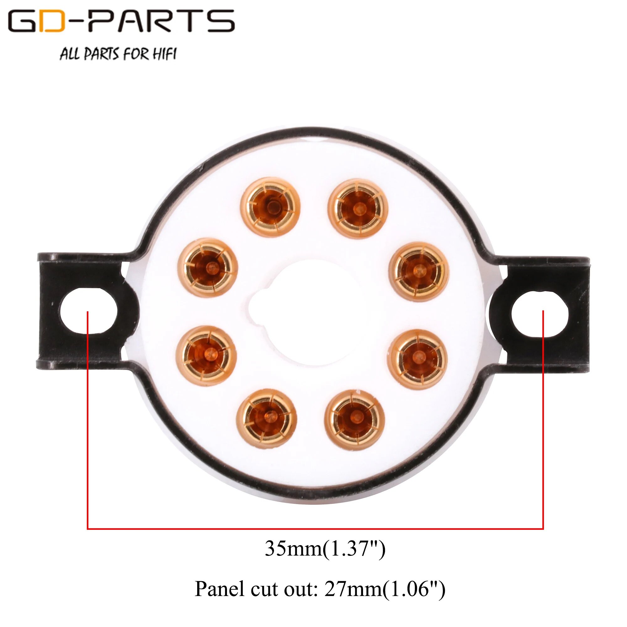 GD-PARTS 8pin розетка для лампового оборудования CMC-T-8