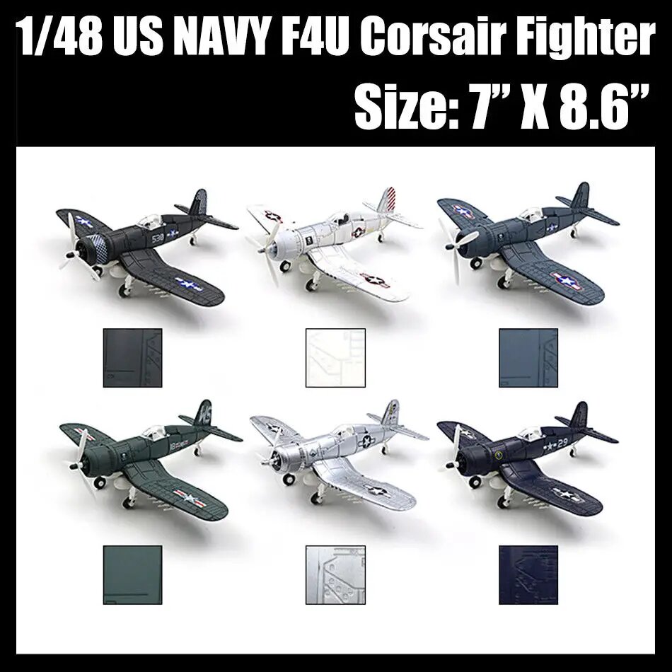 Модель самолета Find Hope 1/48 Spitfire Hurricane F4U Corsair 1pc F4U Corsair