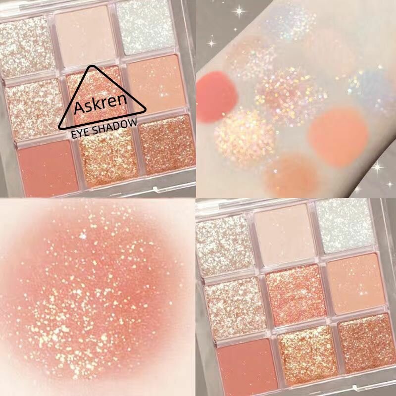 Блестящие Eyeshadow Palette 9 Colors/ подарок для девушки