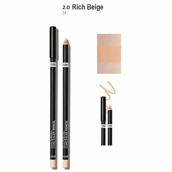 The Saem Карандаш-консилер для точечного нанесения (без точилки) 2г Cover Perfection Concealer Pencil, оттенок 2.0 Rich Beige