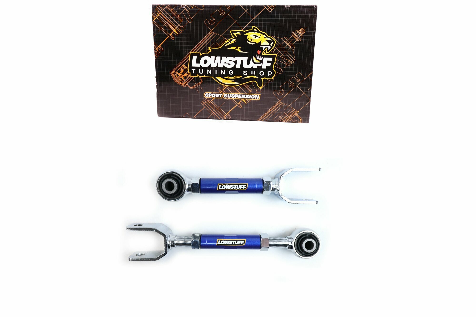 Lexus IS XE20, GS S19x, Toyota Mark X X12x, X13x, Crown S18x, AWS21x Crown AWS21x, Crown Majesta S20x Задние верхние регулируемые развальные рычаги LOWSTUFF DS 66DSTOISXE20