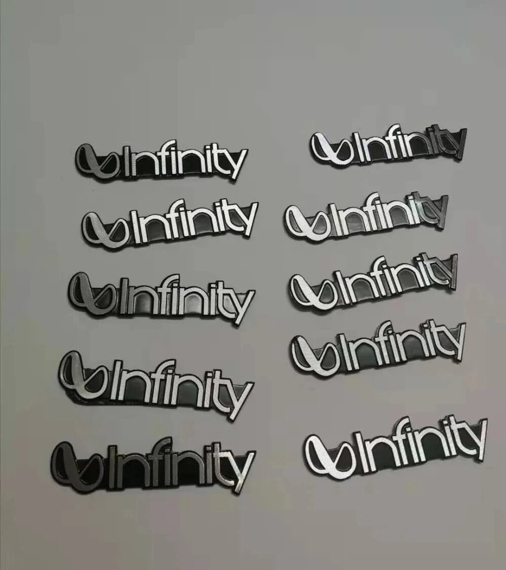 10 шт, Алюминиевые наклейки для динамиков