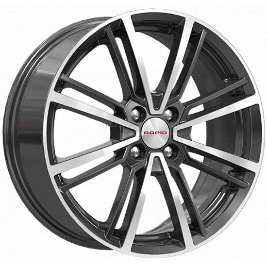 Диск K&k Эрфурт 7x17/4x100 D67.1 ET45 алмаз чёрный