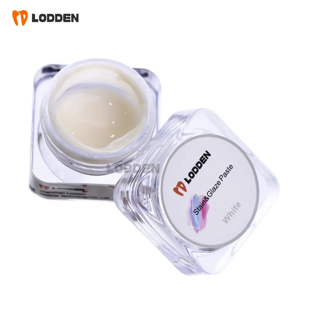 LODDEN Stain Glaze Paste Dental Porcelain KIT 25 мл White 4g