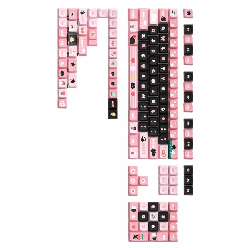 Набор PBT кейкапов MDA профиля