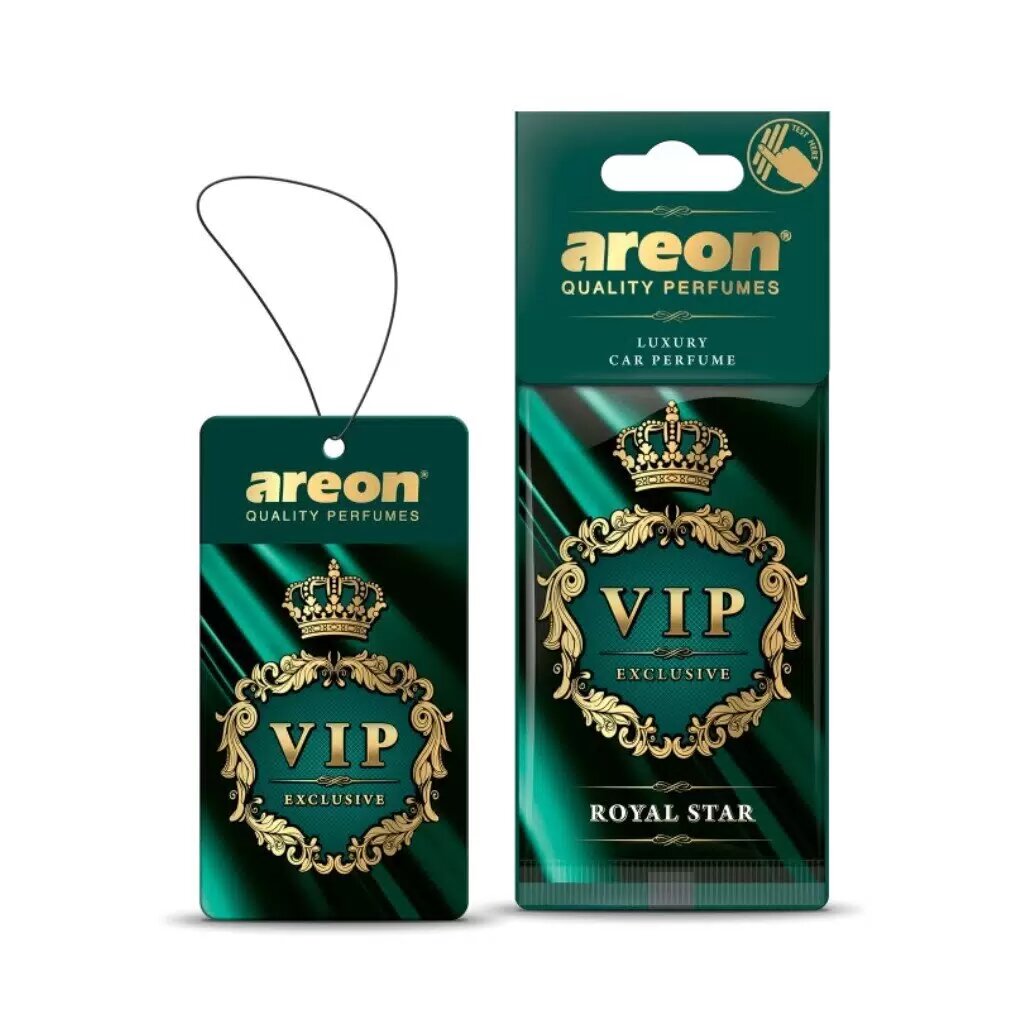 Ароматизатор в машину подвесной, сухой, Areon, VIP Royal Star, 704-VIP-04
