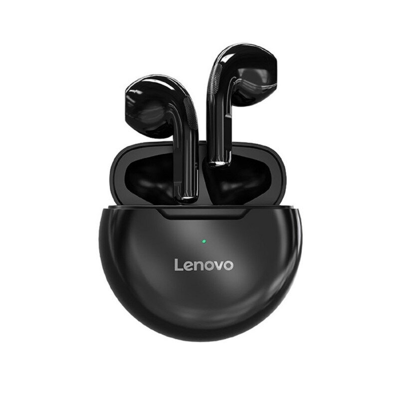 Наушники беспроводные Lenovo HT38, черные, вкладыши, TWS, True Wireless, Bluetooth 5.0