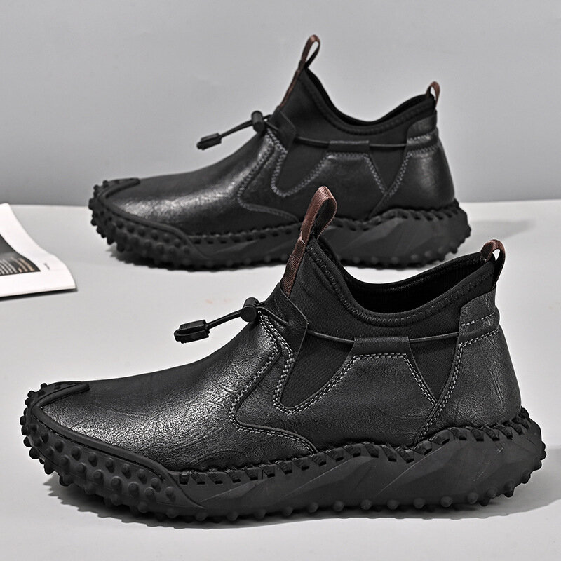 Полусапожки осень и зима новые повседневные ботинки martin популярная мужская обувь большой размер