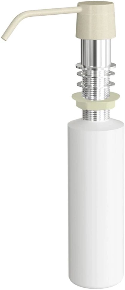 Дозатор для жидкого мыла Florentina Рондо 703.727.0000.202 300 мл, встраиваемый, для кухни, хром/шампань