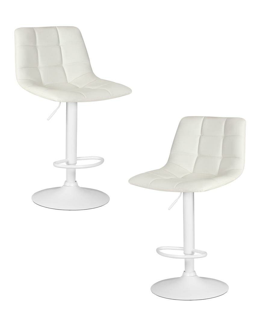 Стул барный DOBRIN Набор 2 шт Стул барный DOBRIN TAILOR WHITE, белый PU арт. LM-5017-N_W-M_EL-white