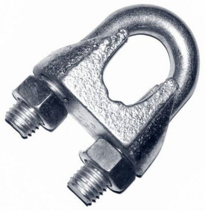 Зажим для стальных канатов М16 (1шт) цинк, А07705