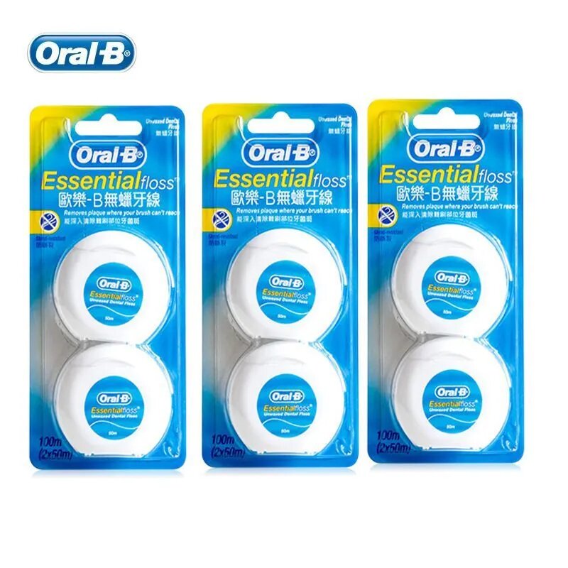 Зубная нить с мятой ，Oral-B, Super Floss， для полости рта 50м,6шт
