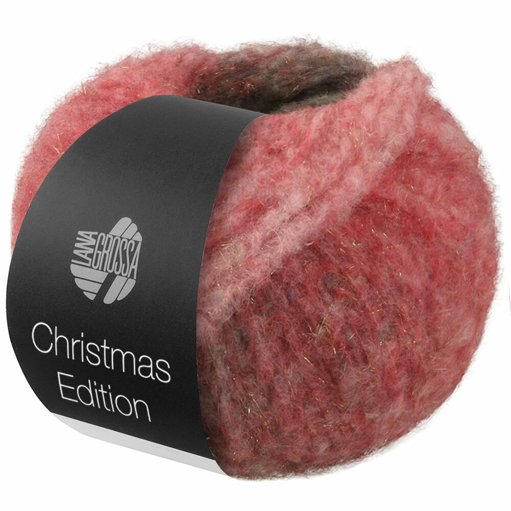 Новогодняя пряжа с люрексом Lana Grossa Gigante Multi (999 Christmas) 1 моток 50 г/150 м