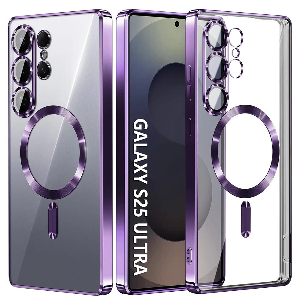 Чехол Samsung Galaxy S25 Ultra фиолетовый магнитный