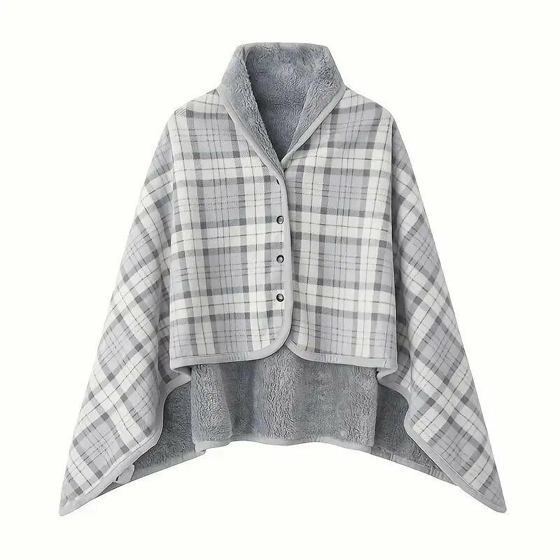 Плед пончо , Полиэстер, 140 см х 100 см