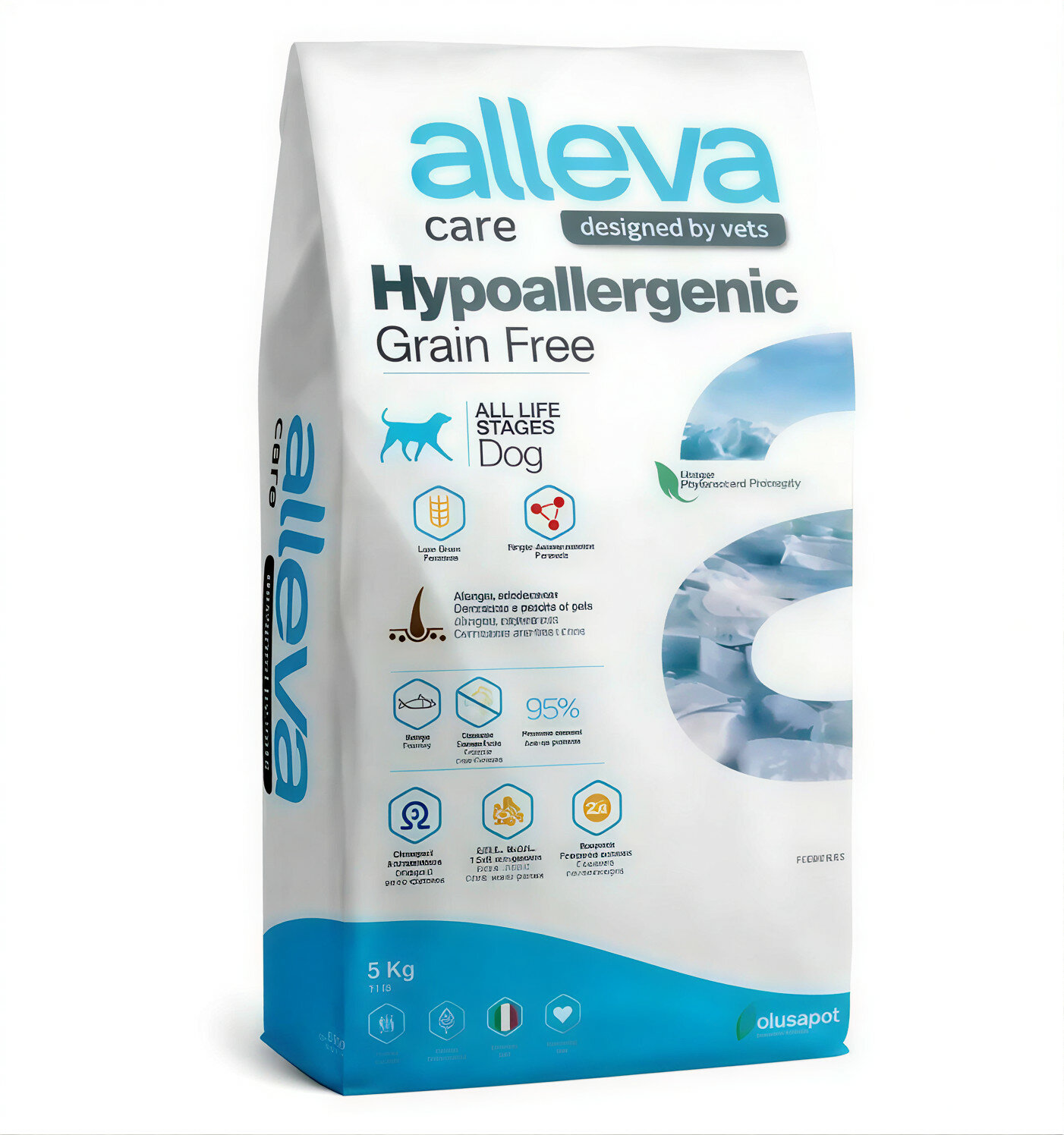 Сухой корм для собак Alleva Care Hypoallergenic Grain Free при при пищевой аллергии и заболеваниях кожи, 5 кг