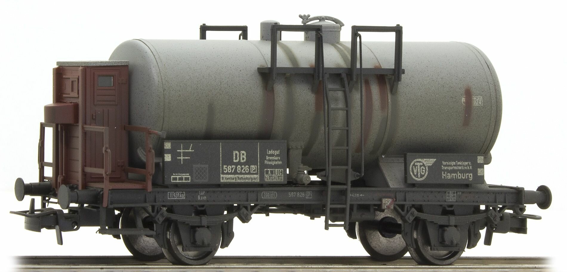 L235353 LILIPUT Вагон-цистерна с тормозной будкой, DB, Ep.III, H0 1/87