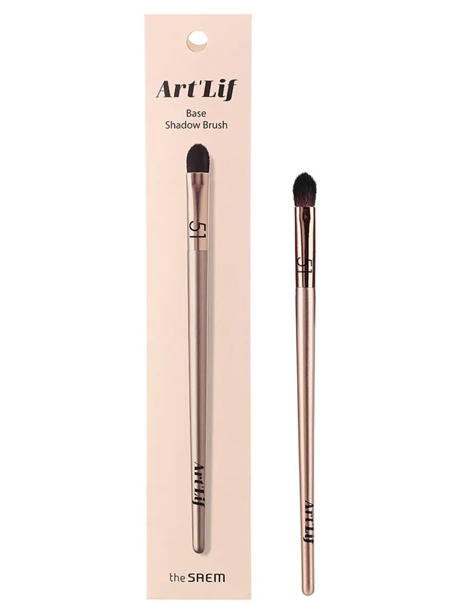 Кисть The Saem Art'Lif Base Shadow Brush, для век, бежевая, 1 шт.