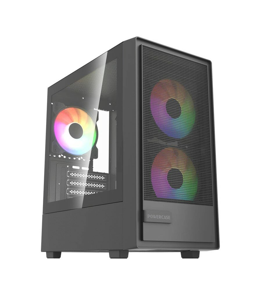 Корпус Powercase Mistral Micro SM02 Black (CMMSM02B-L3)